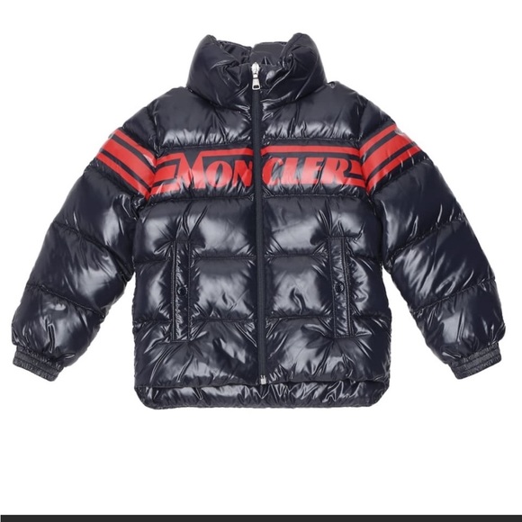 Moncler | Jackets & Coats | Moncler Saise Logo Down Jacket Boys 2 ...